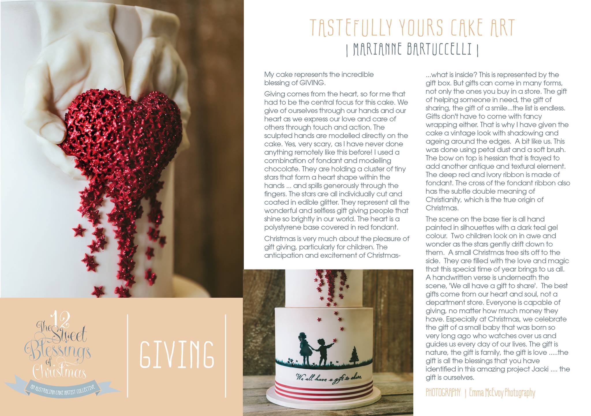 Day 5 Giving explained by Marianne Bartuccelli of Tastefully Yours Cake ...